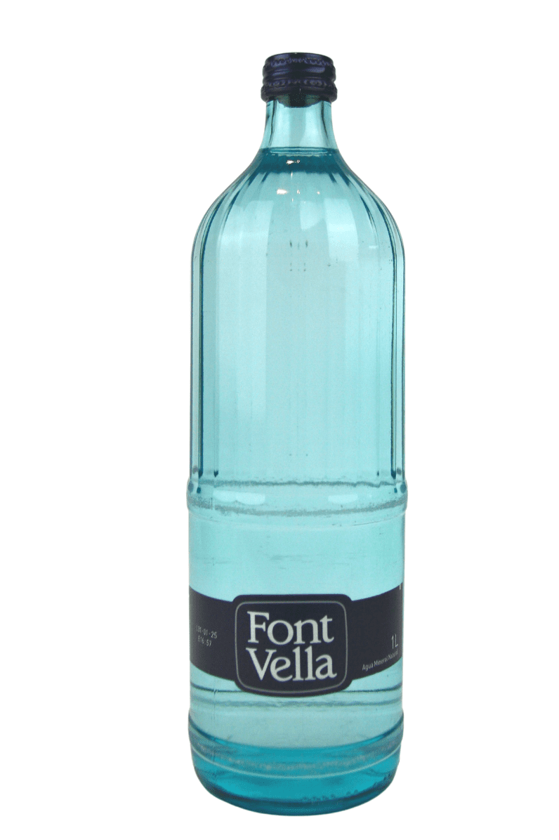 Glass bottled water Font Vella at home – Re-pot market