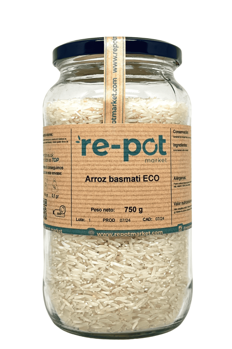 ECO Basmati Rice 750 g – Re-pot market