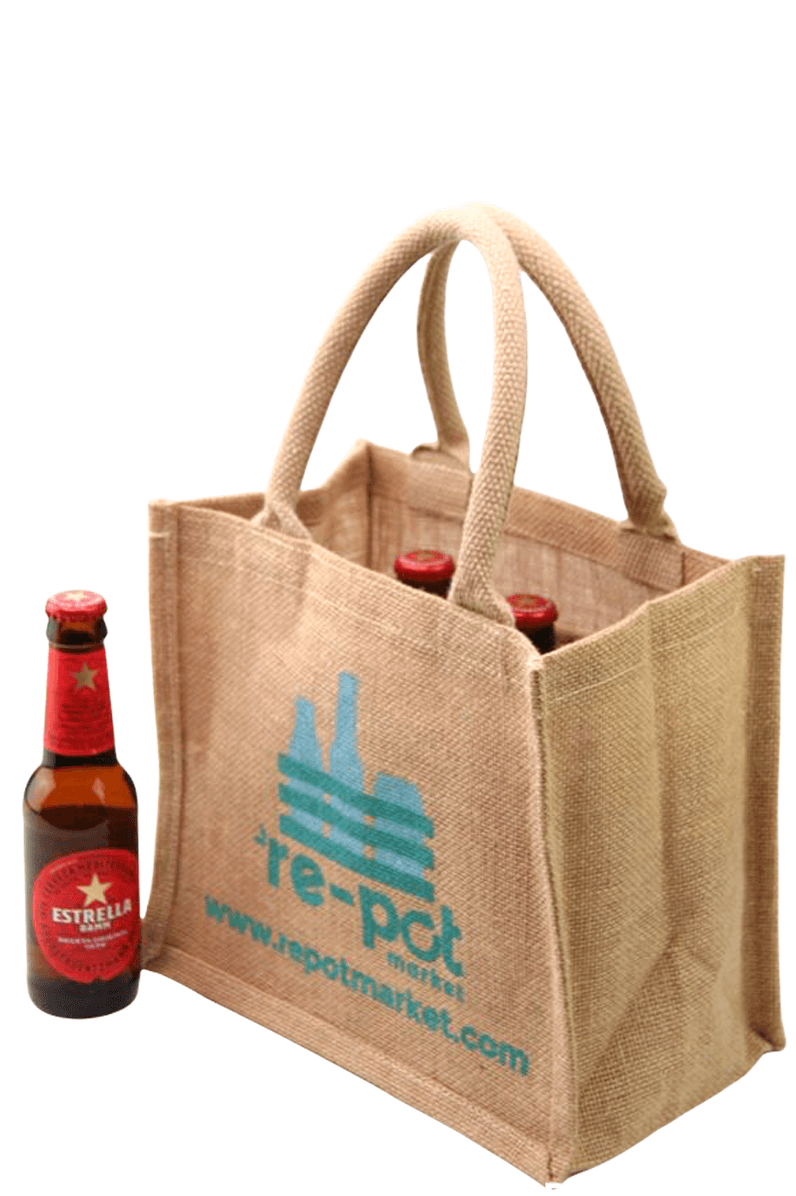 Cerveza Estrella Damm en vidrio retornable 200 ml - Pack 6 Ud – Re-pot ...