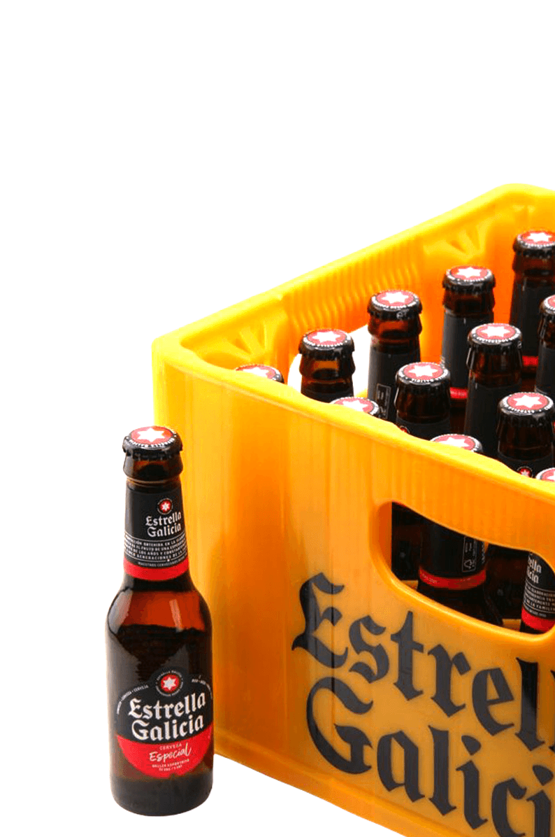 Cerveza Estrella Galicia en vidrio retornable 200 ml - Pack 30 Ud – Re ...
